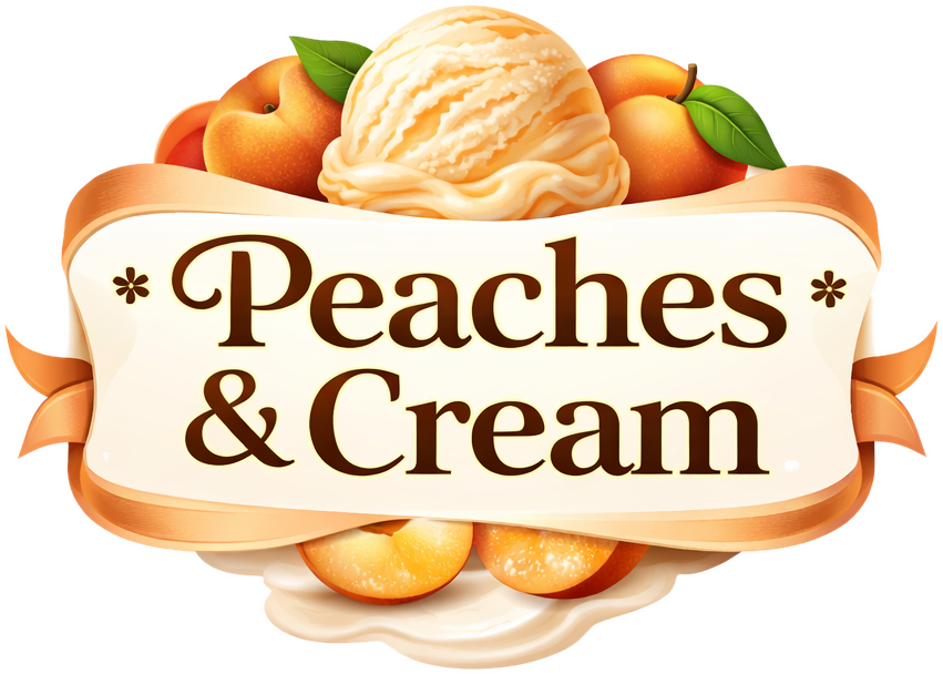 Peaches & Cream (Deluxe) - jhermann's Ice Creamery